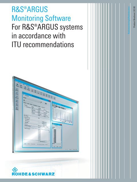 for R&SÂ®ARGUS Monitoring Software - Rohde & Schwarz