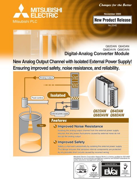 New Analog Output Channel with Isolated External Power Supply ...