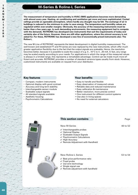 High voltage - ROTRONIC AG