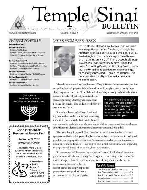 Bulletin - Temple Sinai