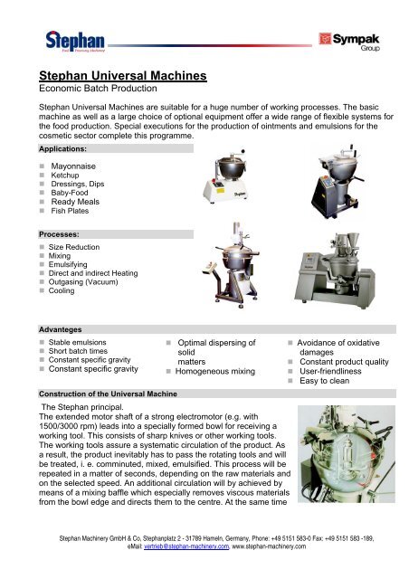 Stephan Universal Machines