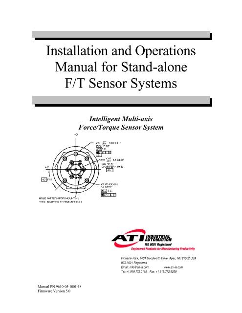 ATi Force Torque Sensor Manual