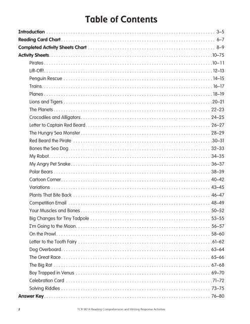 Common Core Standards Correlation - Teacher Created Resources