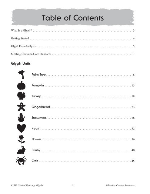 What Is a Glyph? - Teacher Created Resources