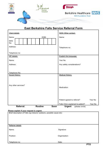 East Berkshire Falls Service Referral Form - Bhps.org.uk