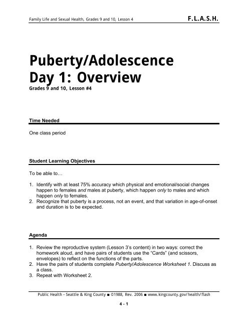 Understanding Puberty Worksheet Girls Puberty Guide Teenagers,