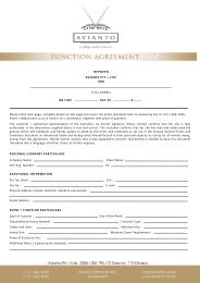 Buffet Menu Selector - Avianto