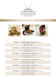 Buffet Menu Selector - Avianto