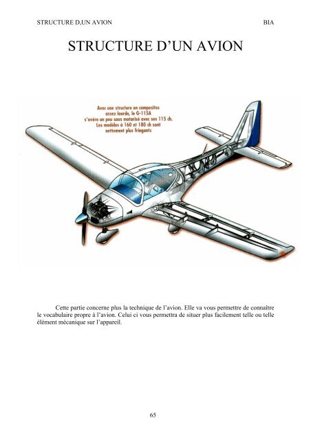 STRUCTURE D'UN AVION - Jeunes