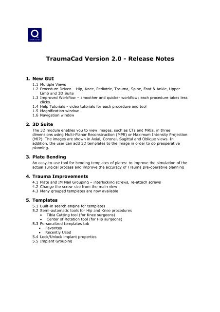 TraumaCad 2.0 - Release Notes.pdf - Voyant Health
