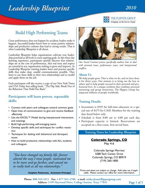 Build High Performing Teams - The Flippen Group