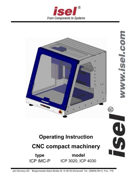 ICP 3020/4030 -Operating Instruction