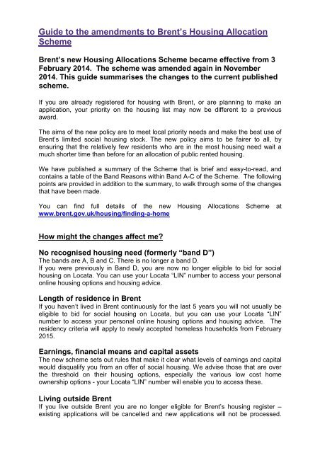 20143112 Guide to Housing Allocations Scheme