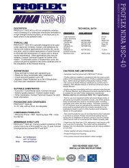 Data Sheet / Installation Guidelines - Proflex Products Inc.
