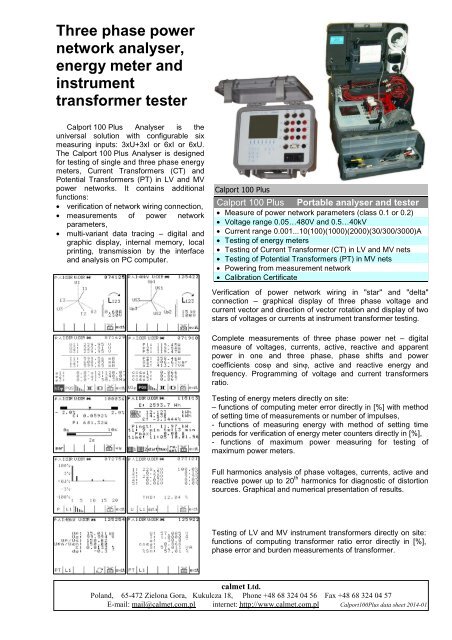 Calport 100 Plus - Calmet