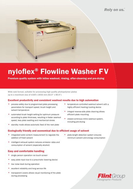 nyloflex® Flowline Washer F V - Scorpio