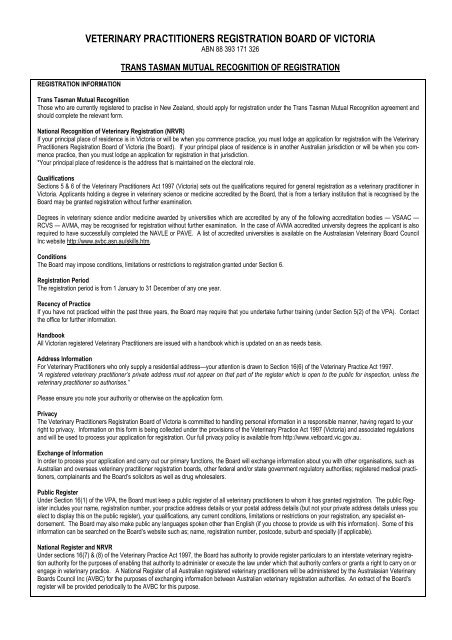Veterinary Practitioners Registration Board of Victoria