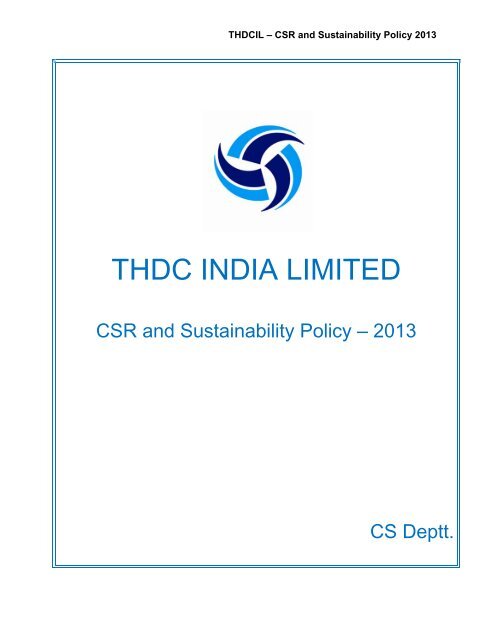 THDC INDIA LIMITED - THDC India LTD