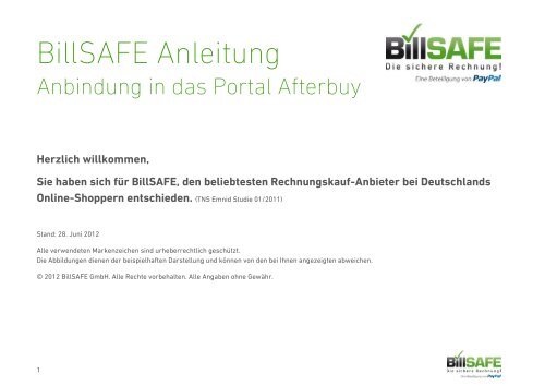 BillSAFE Anleitung