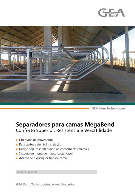 Separadores para camas MegaBend - GEA Farm Technologies