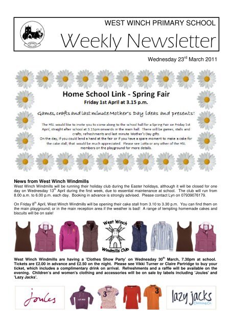 Weekly Newsletter - West Winch Primary School