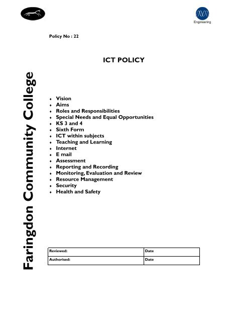 ICT Policy.pub - Faringdon Community College