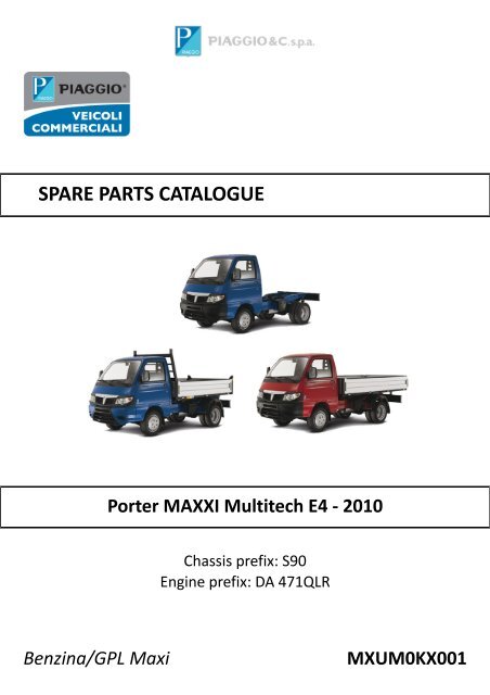 Piaggio Porter Spare Parts Catalogue | Reviewmotors.co
