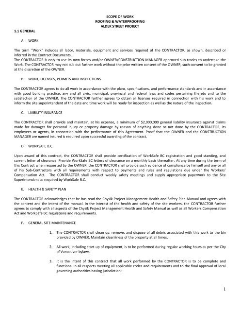roofing-waterproofing-scope-of-work-2 - Chysik Project Management