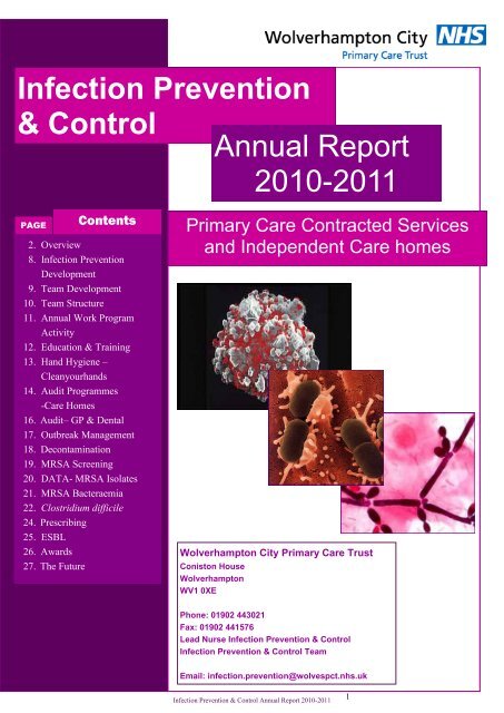 Infection Prevention Annual Report Primary Care 2010/11