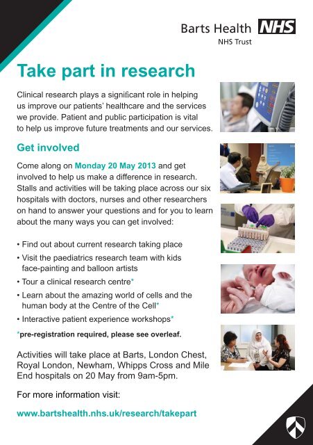 A5_green_research day flyer.indd - Barts Health NHS Trust