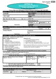 Urology referral form - Barts Health NHS Trust