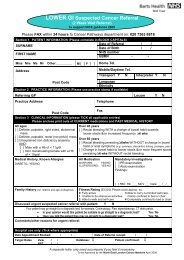 Urology referral form - Barts Health NHS Trust