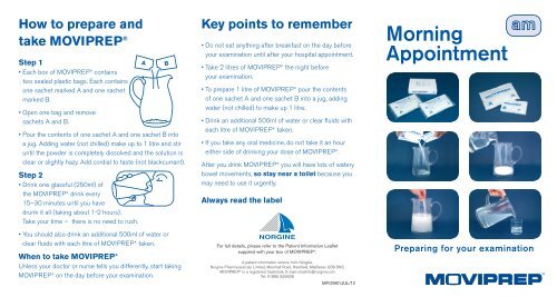 Moviprep Morning Appointment