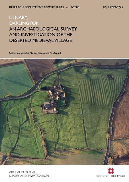 UlNAby, DARlINGTON AN ARCHAEOlOGICAl ... - English Heritage