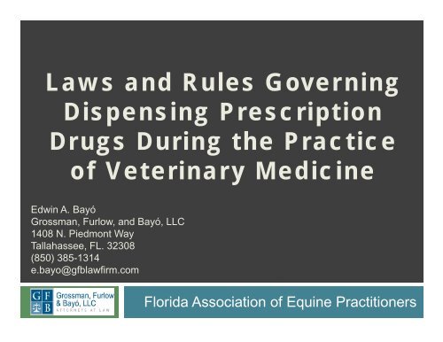 Dispensing Legend Drugs