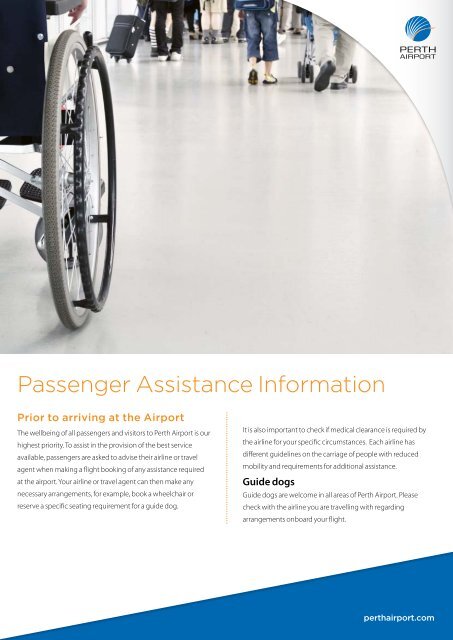 Passenger Assistance Information - Perth Airport