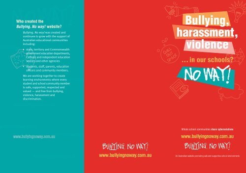Anti-bullying brochure