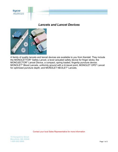 Lancets and Lancet Devices