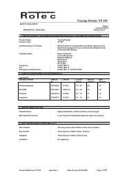 Safety Data Sheet - Rotec