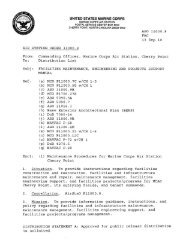 (a) MCO 5110.1D - MCAS Cherry Point - Marine Corps