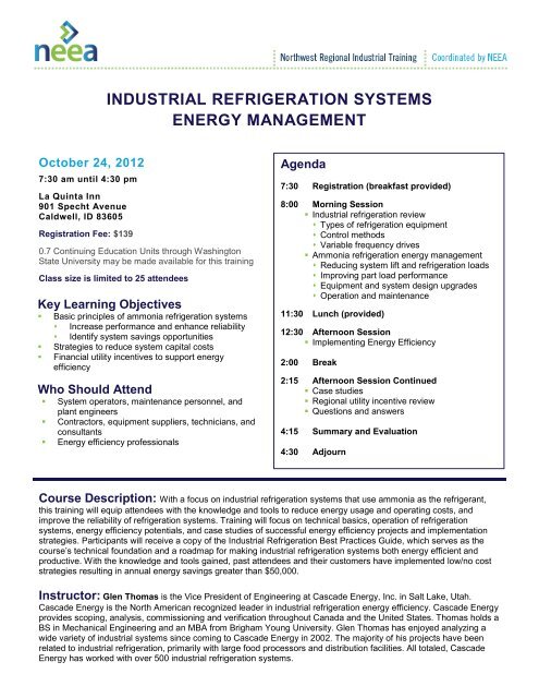 INDUSTRIAL REFRIGERATION SYSTEMS ENERGY MANAGEMENT