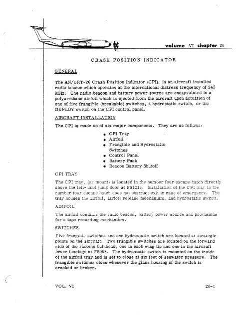 Avionics-Crash Position Indicator - C-141 Heaven