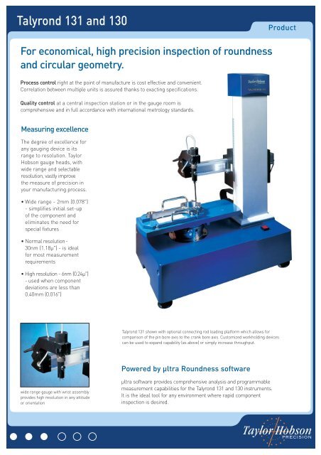 Download Overview - Taylor Hobson