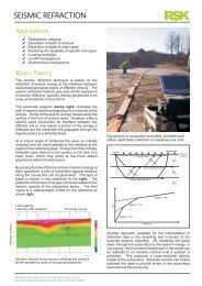 Seismic Refraction and Reflection - RSK Geophysics