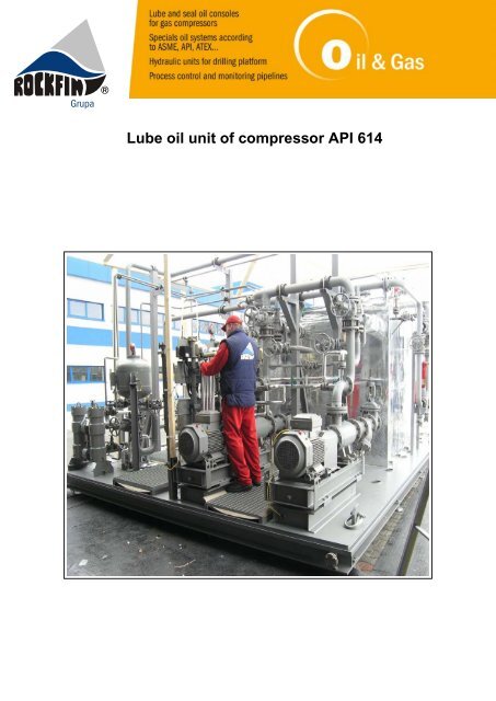 9/O&G/EN - Lube oil unit of compressor API 614 - Rockfin