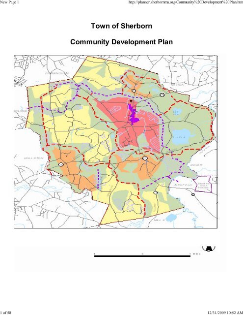 Community Development Plan - Sherborn