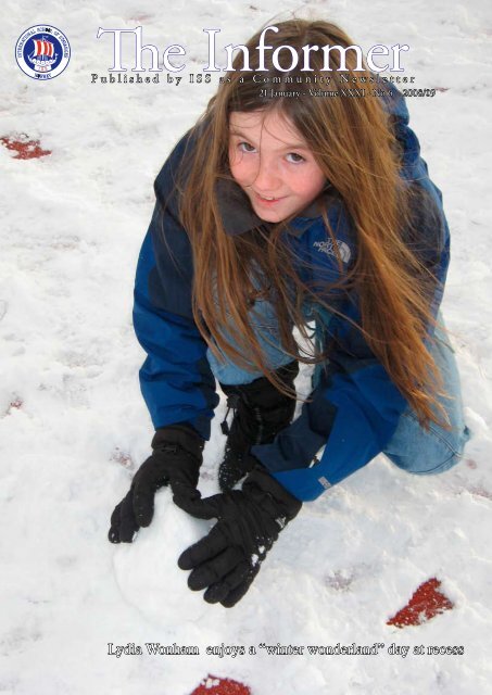 Lydia Wonham enjoys a â winter wonderlandâ day at recess - the ...