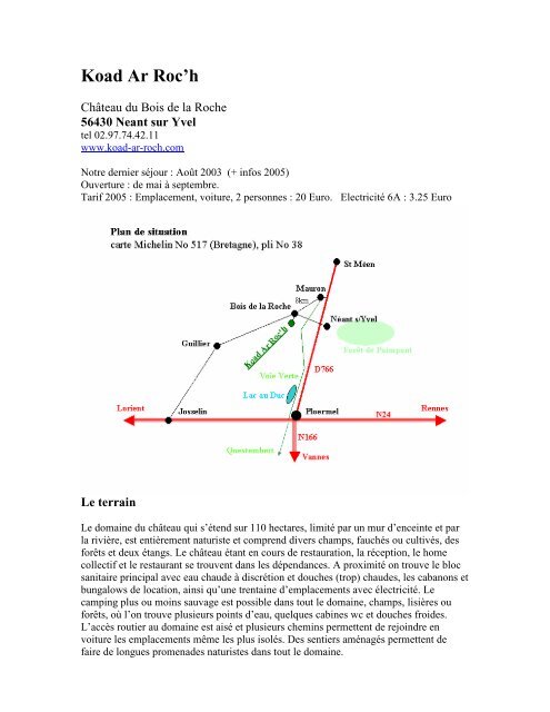 Koad Ar Roc'h - Vacances naturistes en France