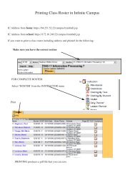 Infinite Campus Cheat Sheet