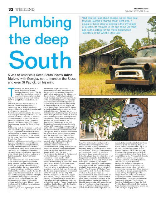 Georgia - David Malone - TV Productions